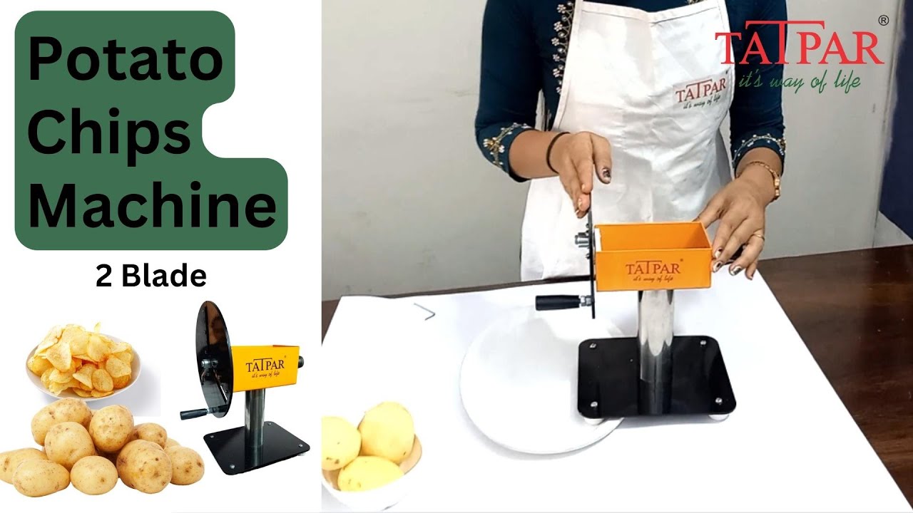 Potato Slicer Machine / Chips Maker / Potato Chips Making Machine - YouTube