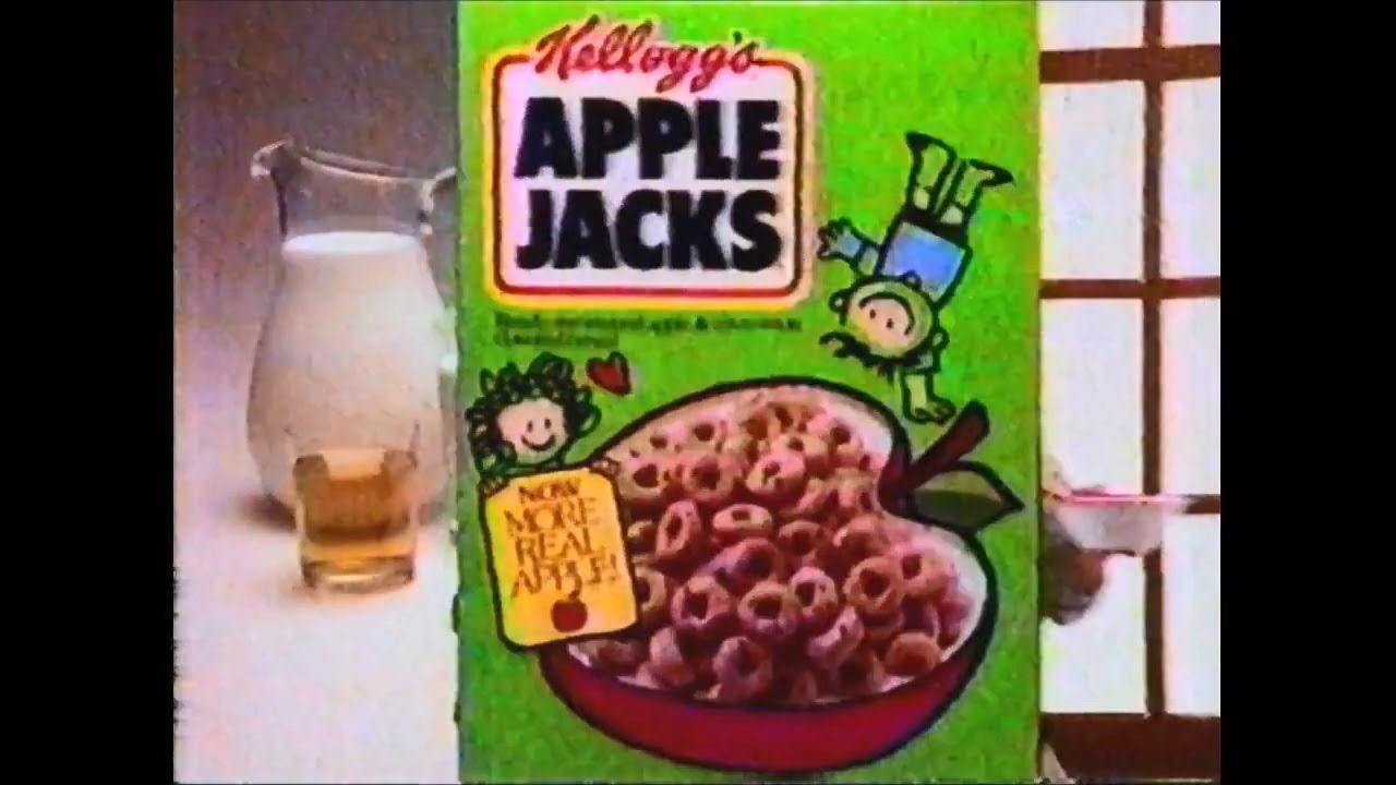 Apple Jacks "with more real apple" ad by Kellogg's from 198X - YouTube