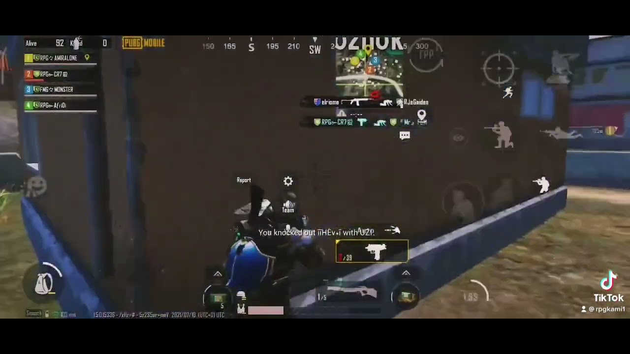 Pubg mobile 1vs4 rpg gaming rpg cr7 - YouTube