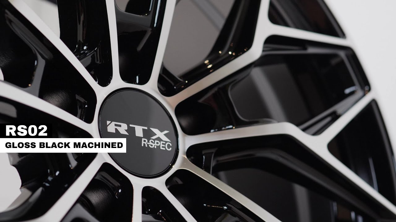 RS02 Gloss Black Machined | RTX Wheels - YouTube