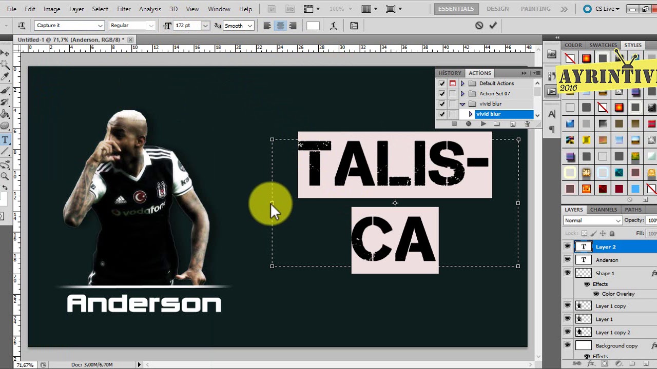 Anderson Talisca Wallpaper/Duvar Kağıdı Yapımı - YouTube