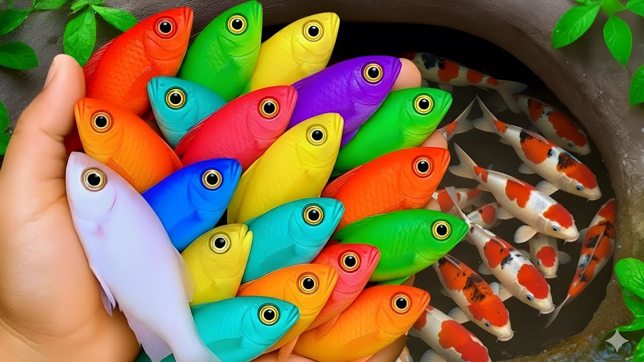 Catch Beautiful Freshwater Aquarium Fish in Flood Fields After Flood ...