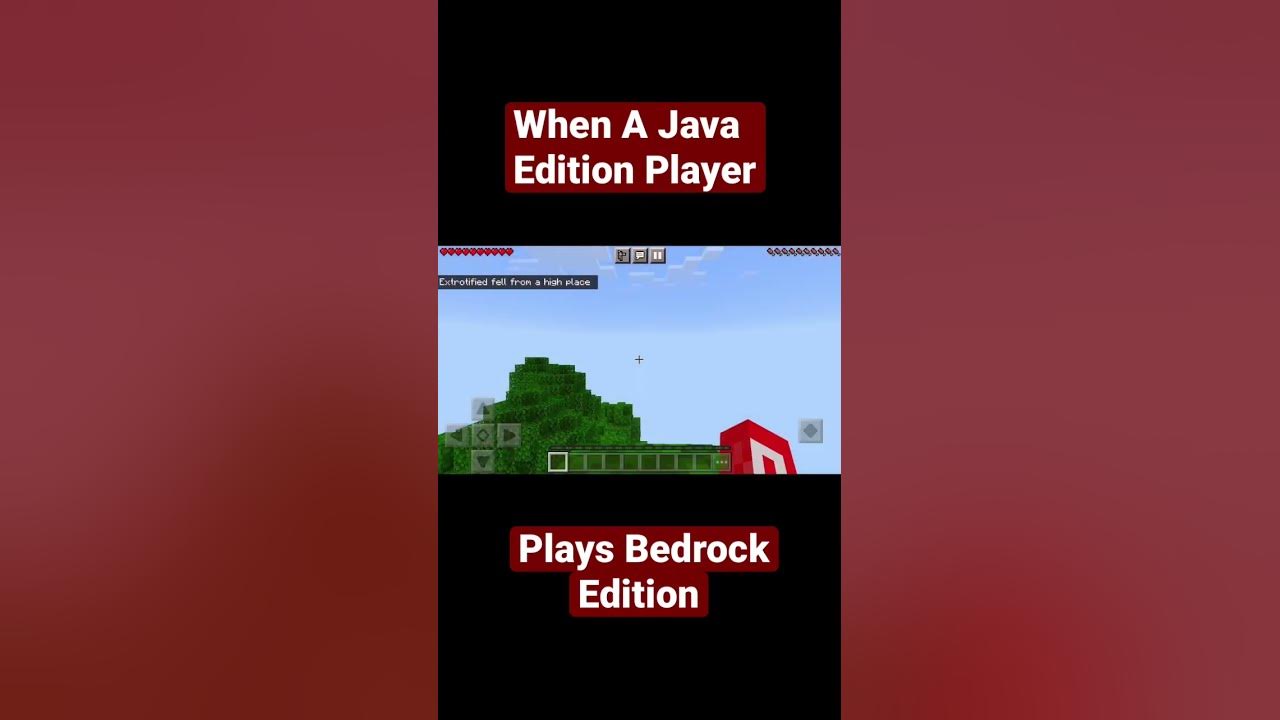 Java Edition Players Playing Bedrock Edition Be Like… #shorts #viral # ...