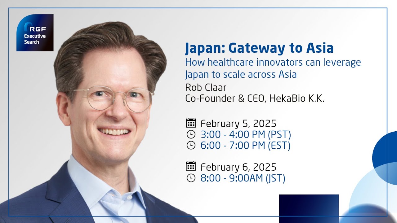 Japan: Gateway to Asia, Rob Claar, Co-Founder & CEO, HekaBio K.K. - YouTube