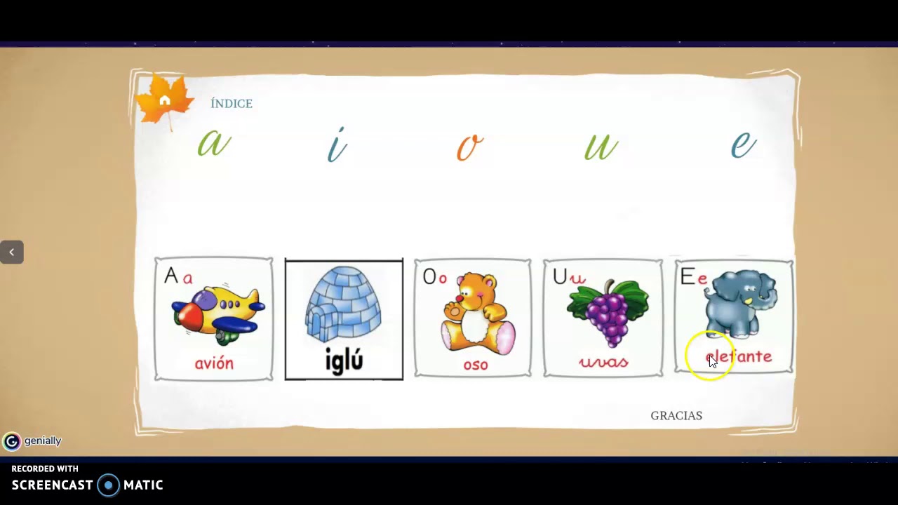 Onomatopeyas de las vocales - YouTube