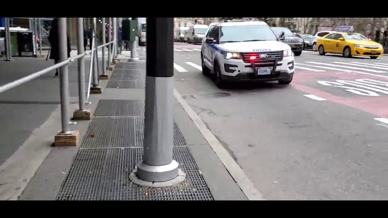 NYPD 5th PCT Responding On Broadway In Lower Manhattan, New York - YouTube