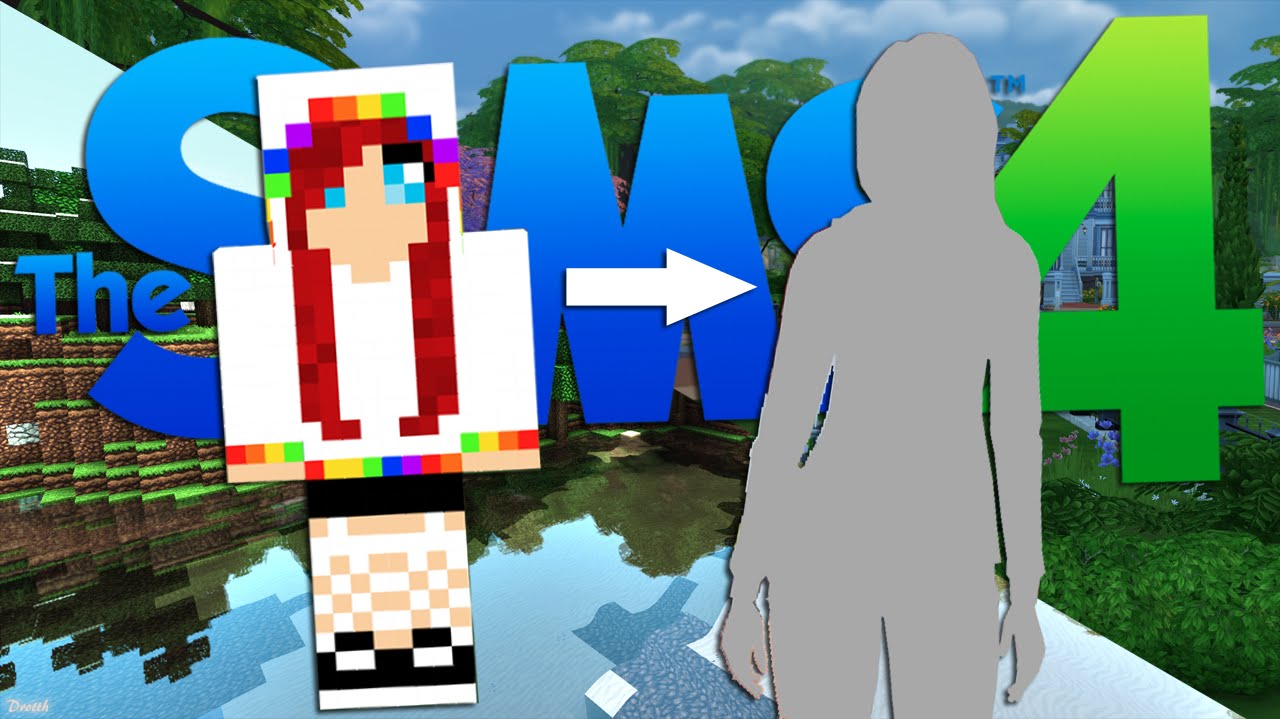 Sims 4 CAS // My Minecraft Skin - YouTube