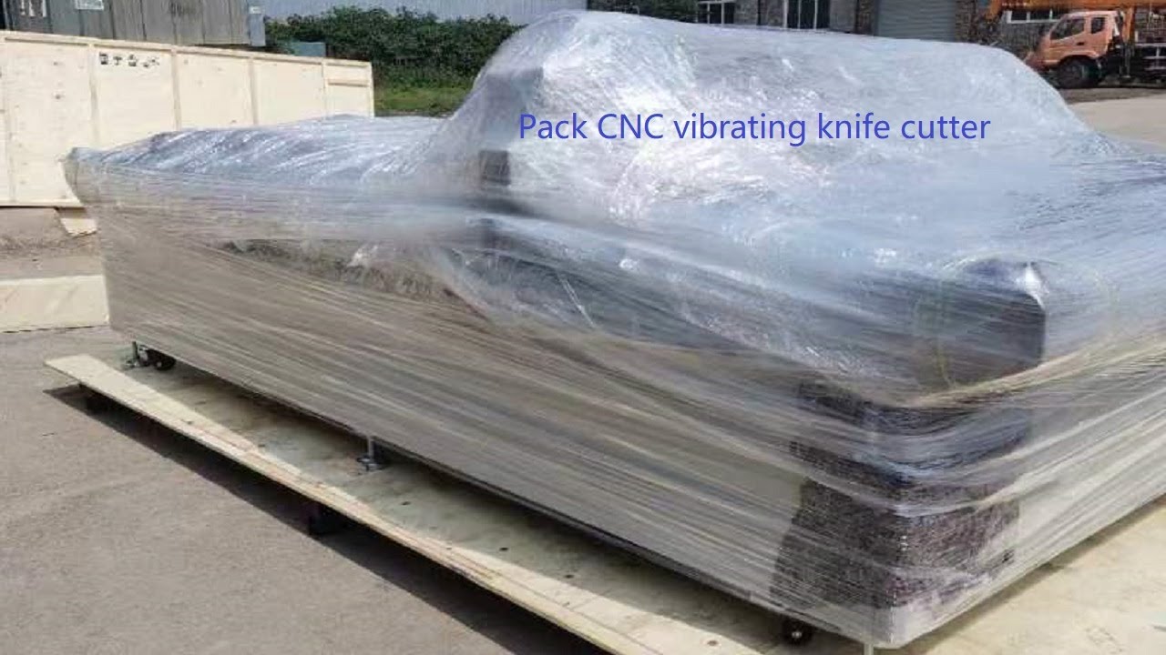 Pack CNC Vibrating Knife Cutter Send To Customer - YouTube