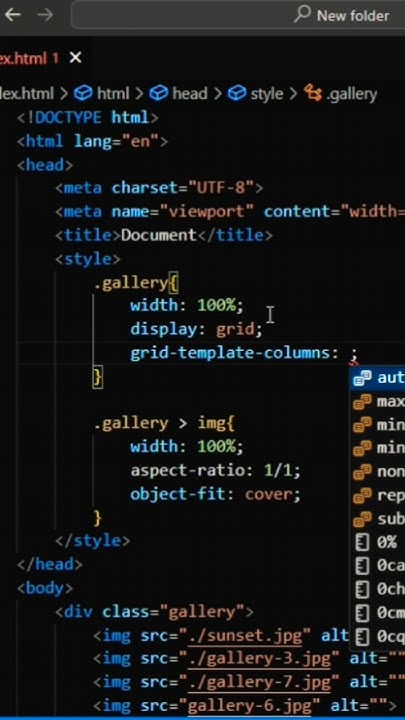 Gallery In Html Css How To Use Gird In Css Css Csstutorialforbeginners Htmlbeginners