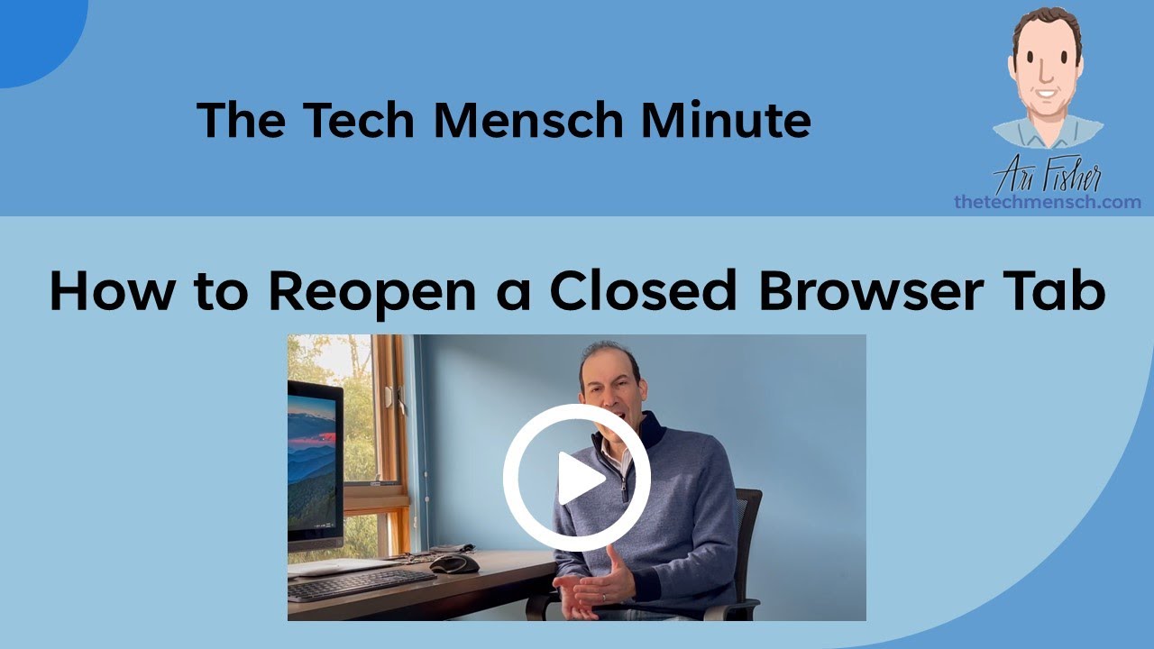 How to Reopen a Closed Browser Tab - YouTube