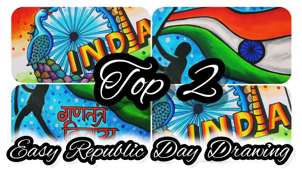 Republic Day Drawing / How to Draw Republic Day Poster Easy Step By ...