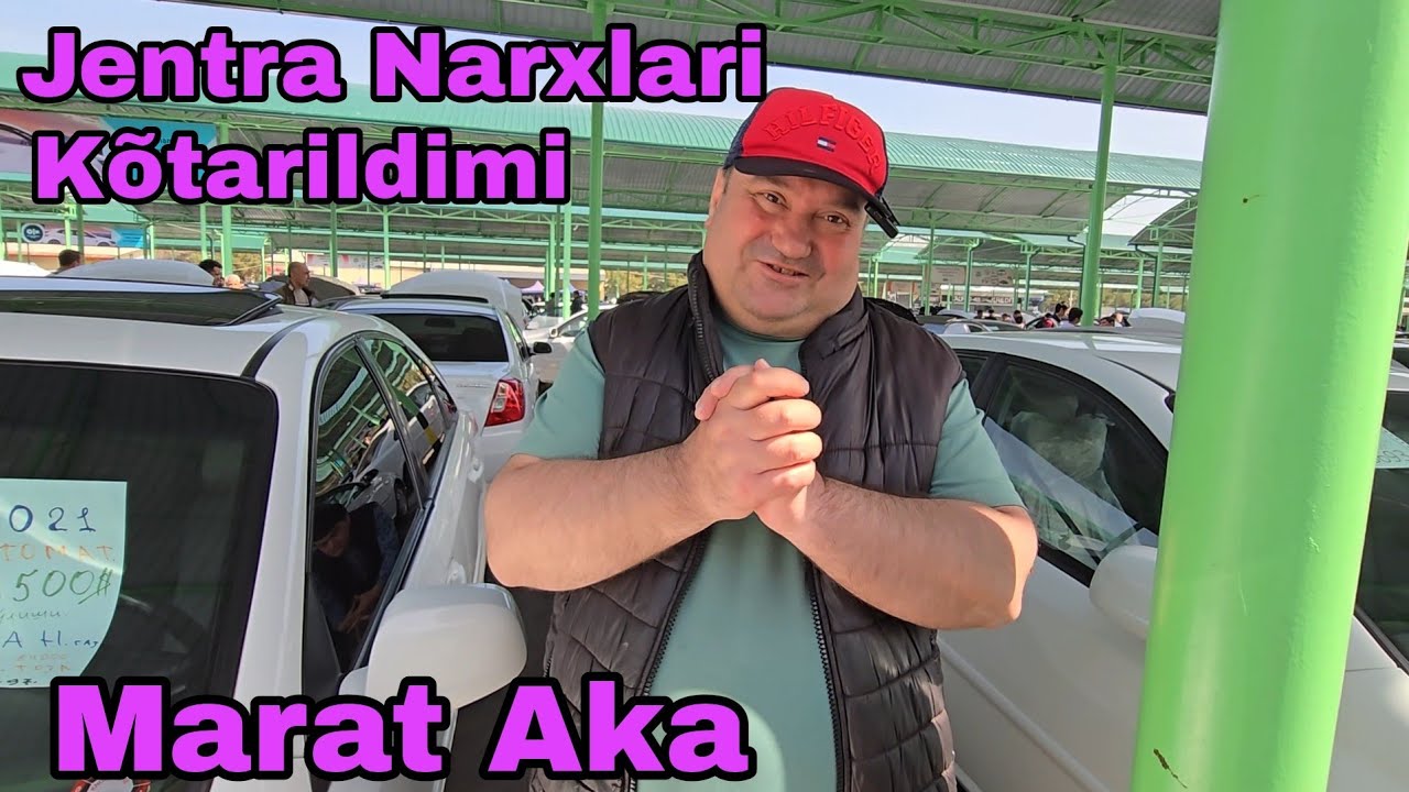 Marat Aka Jentra Narxlari Sergeli Mashina Bozori - YouTube