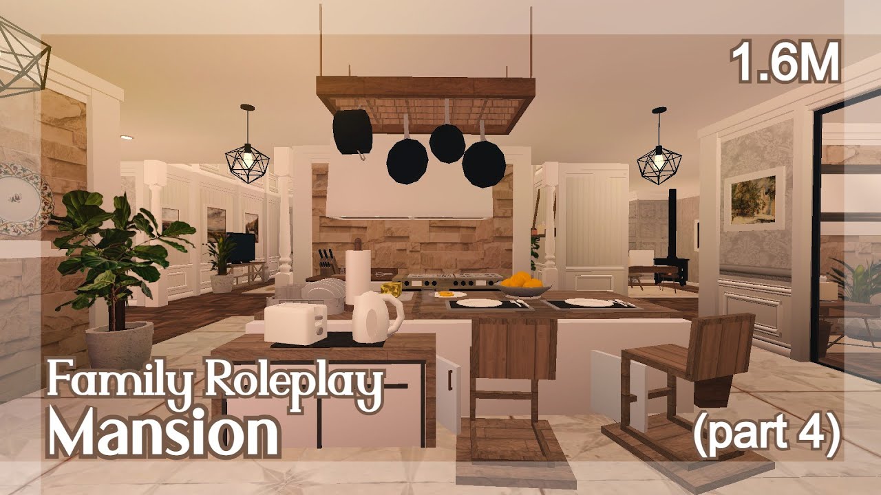 Family Roleplay Mansion | 1.6M | part four | roblox bloxburg speedbuild ...