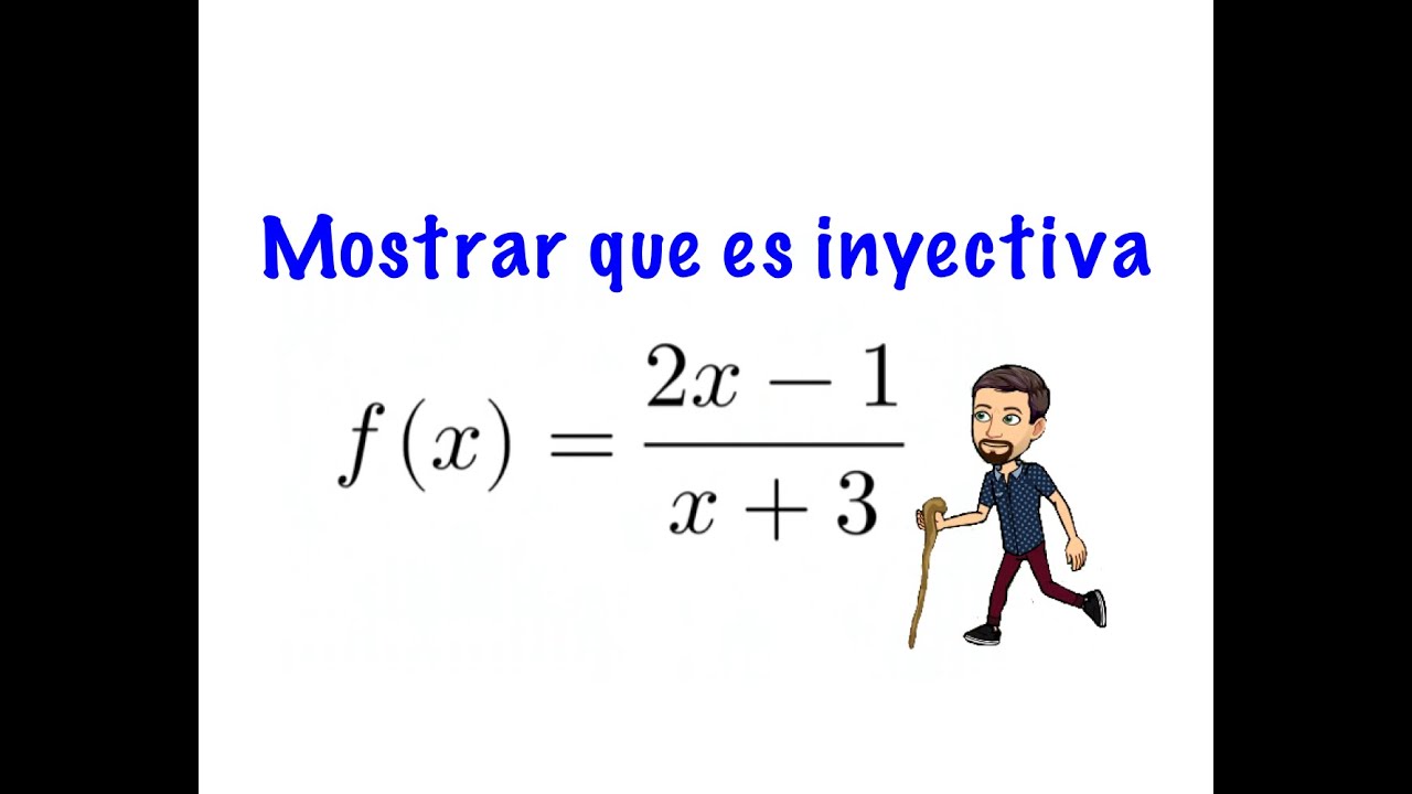 Determinar inyectividad - YouTube