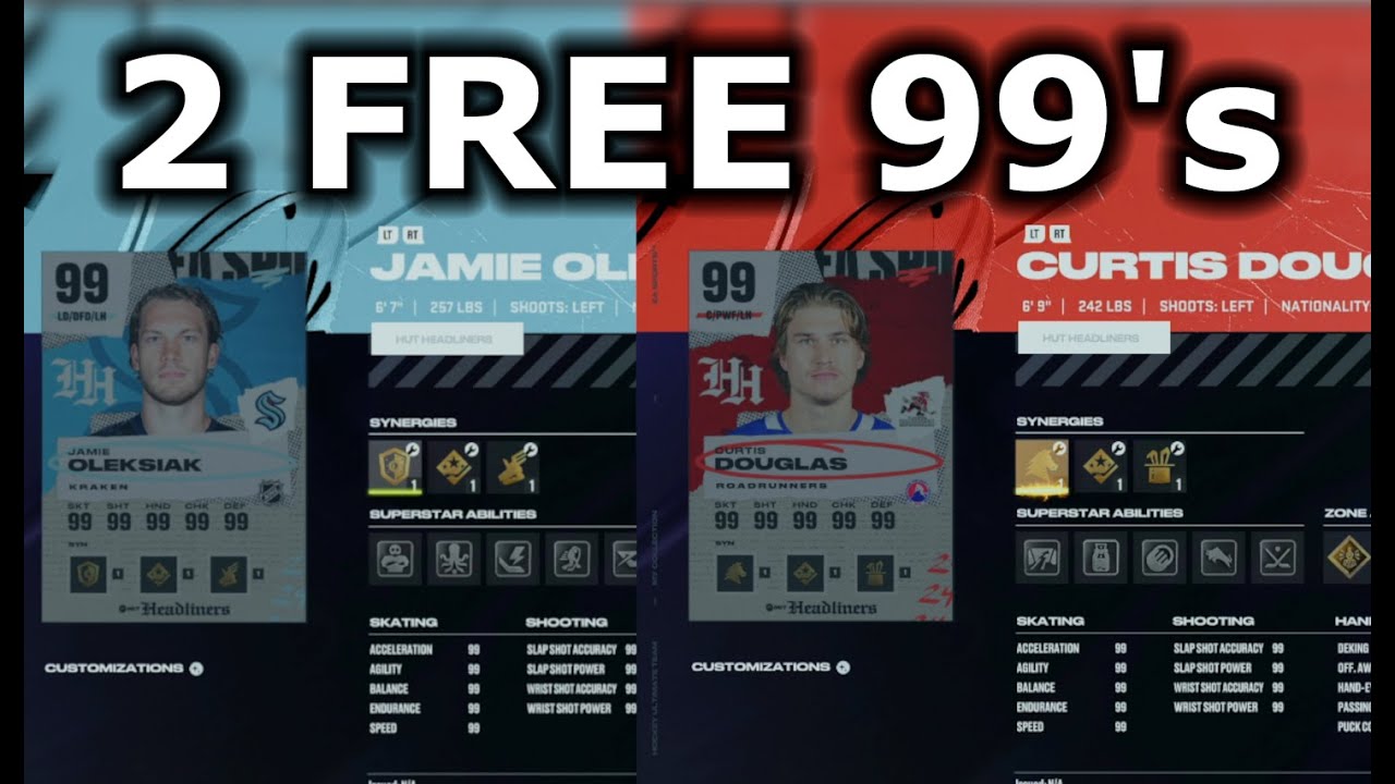 NEW CONTENT!! 2 FREE 99 Overall cards NHL 24 Hut - YouTube