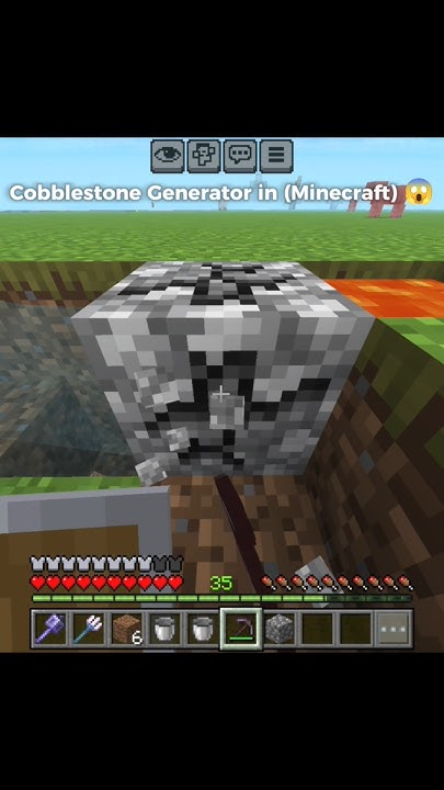 How To Build Cobblestone Generator😱(Minecraft) PE Java edition # ...