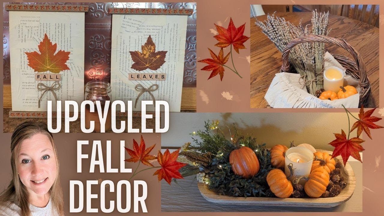 DIY Upcycled Fall Decor - YouTube