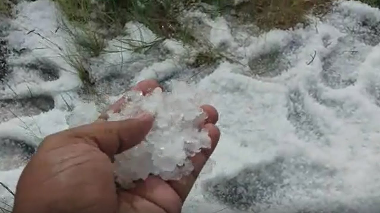Ice rain in rak - YouTube