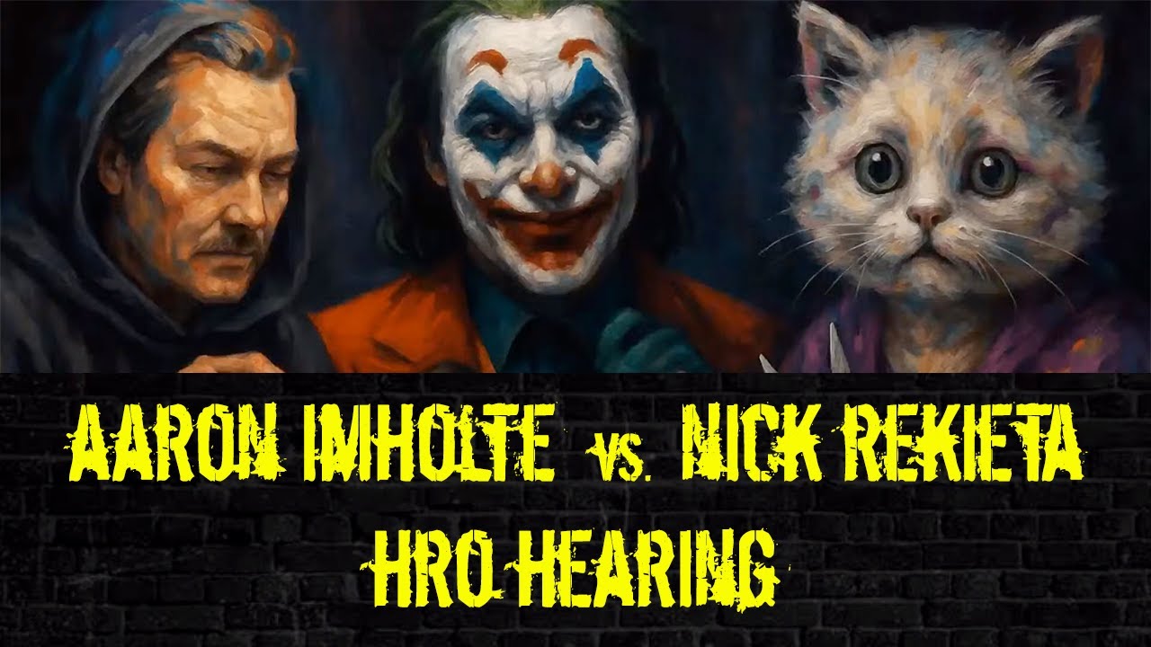 Aaron Imholte v. Nick Rekieta - Steel Toe HRO Hearing - August 29, 2025 ...