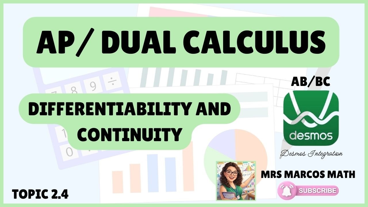 Topic 2.4 AP/ Dual Calculus - Differentiability and Continuity - YouTube