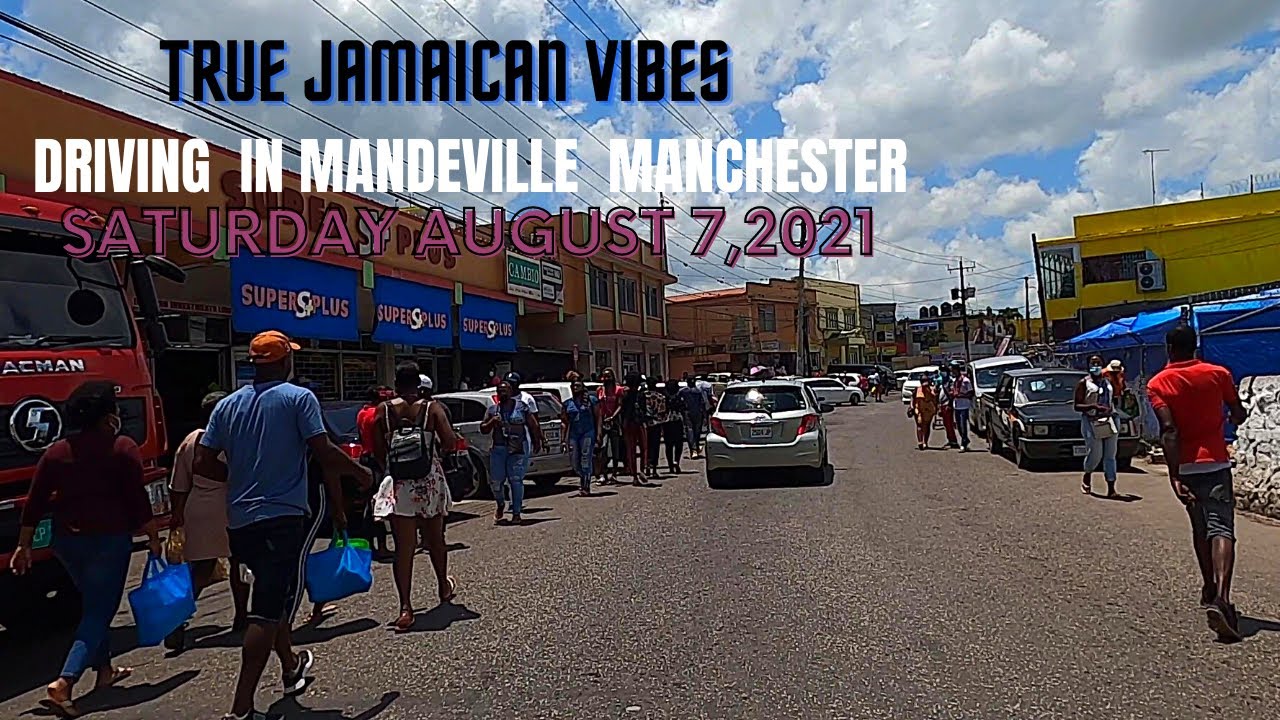 DRIVING IN MANDEVILLE MANCHESTER TOWN THE CLEANEST TOWN IN JAMAICA ...