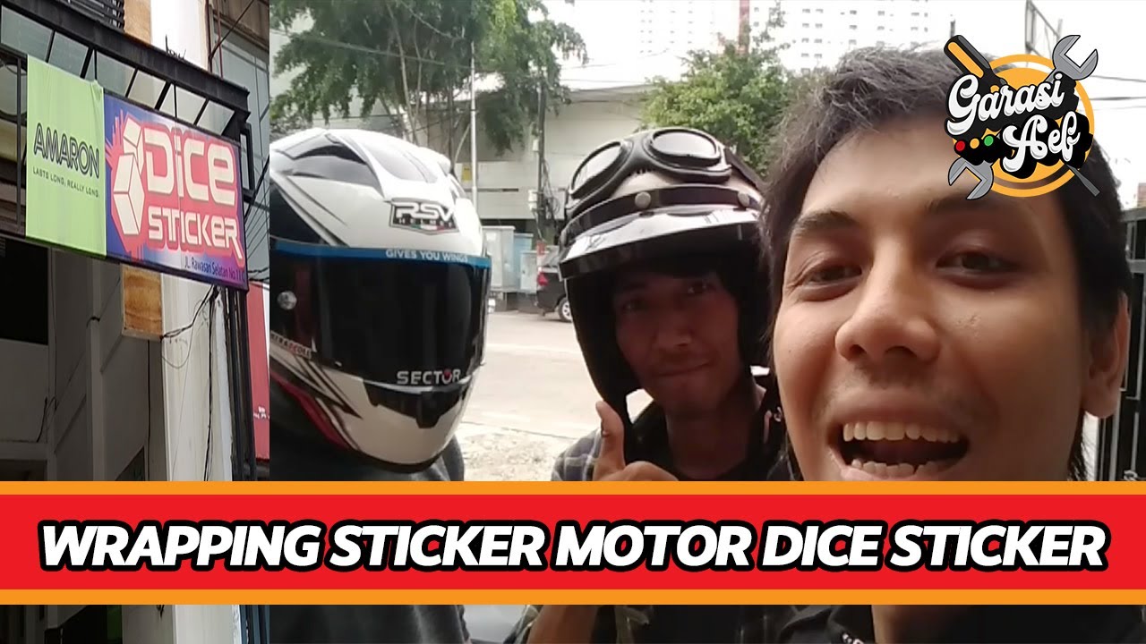 WRAPPING STICKER MOTOR DI DICE STICKER - YouTube
