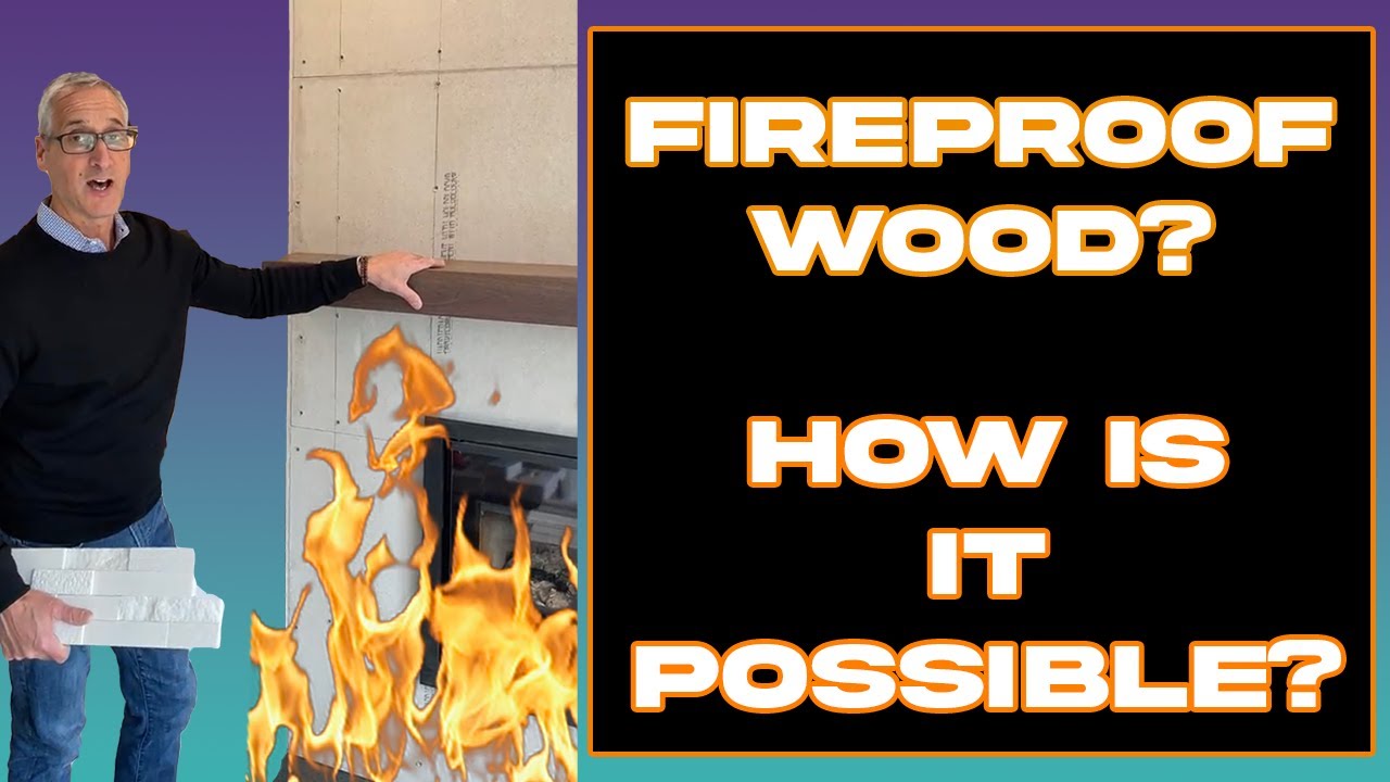 The Right Way to Install a Fireproof Mantle Shelf - YouTube
