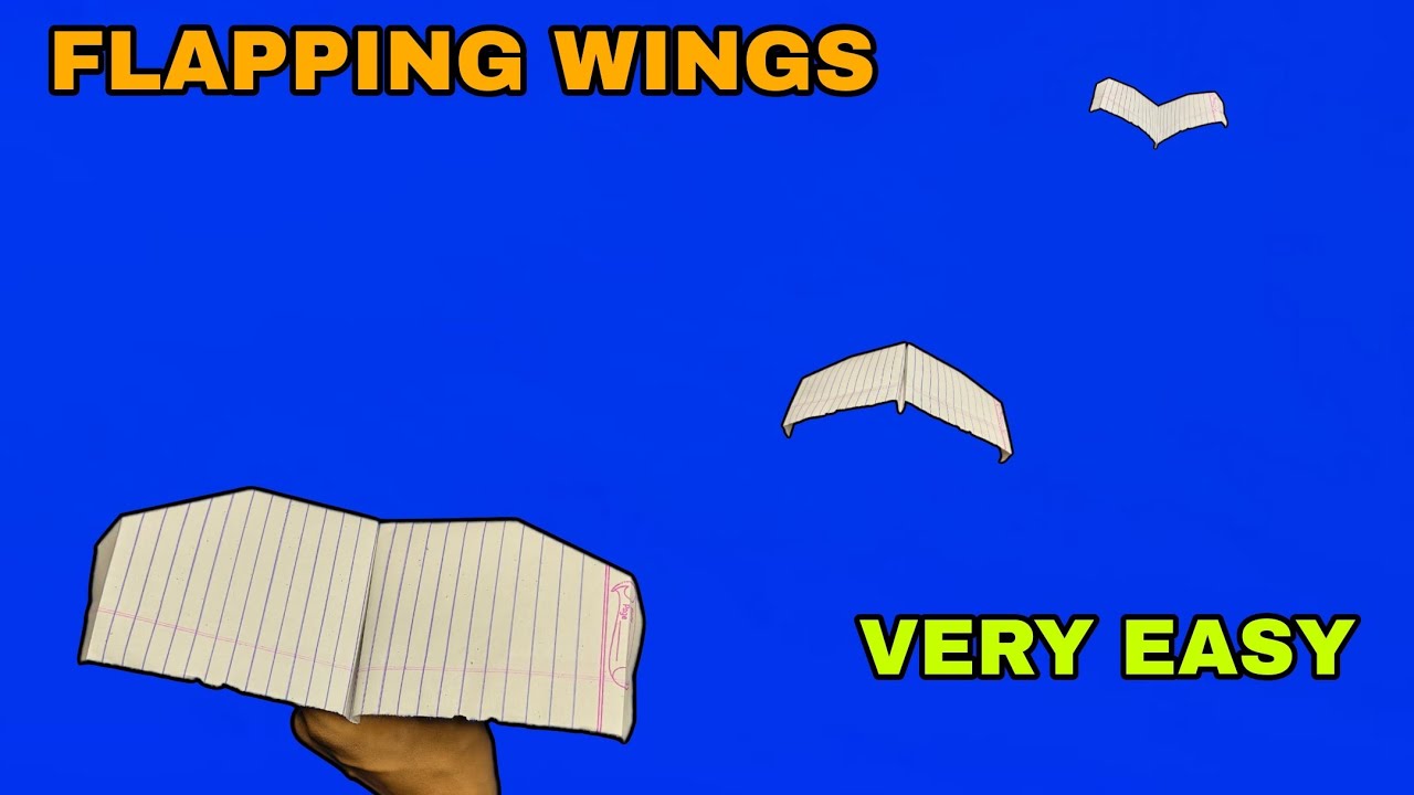 flapping wings paper plane ! How To Make a paper airplane fly like a ...