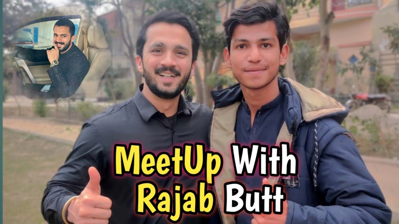Meetup with Rajab Butt 🥰 | Rajab's Family | Rajab family vlogs | Asif ...