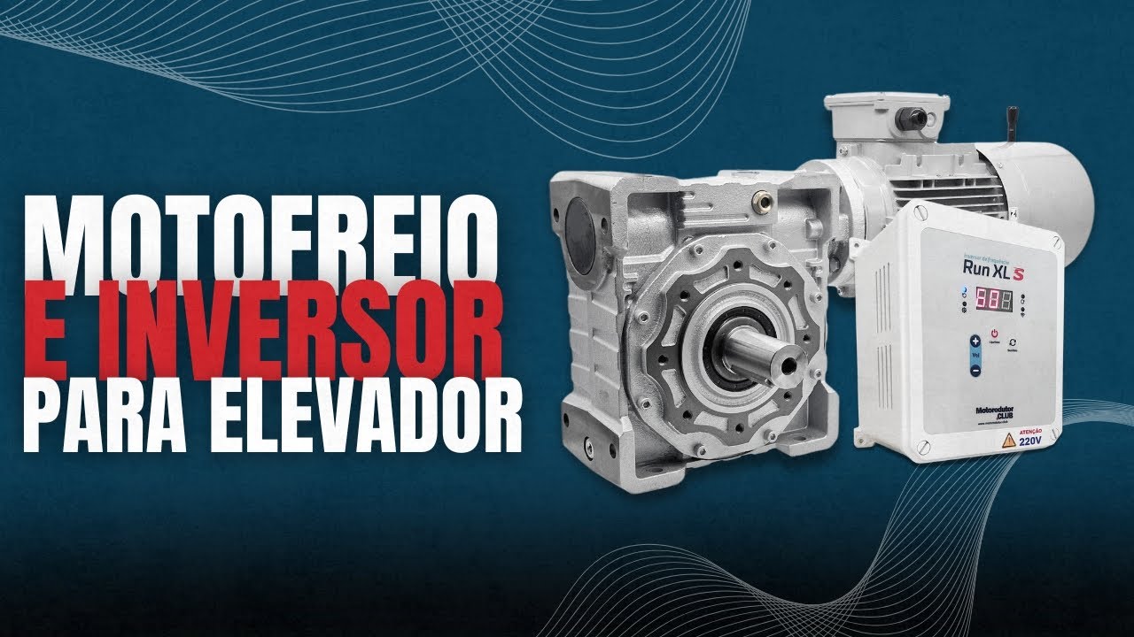 Motoredutor com Motofreio e Inversor para Elevador Montagem e ...