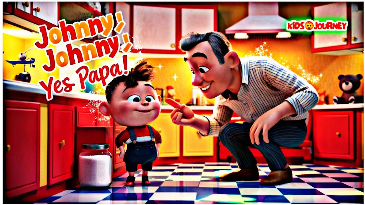Johnny Johnny Yes Papa Complete Nursery Rhyme with Fun Visualise | nursery rhymes for kids | 💫 ...