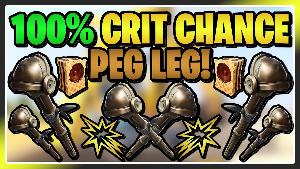 How to Get 100% CRIT CHANCE Peg Legs in Fortnite Save the World! - YouTube