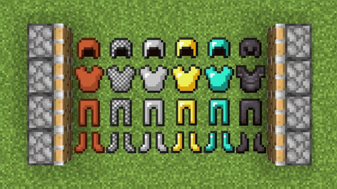 All armors combined in Minecraft - YouTube