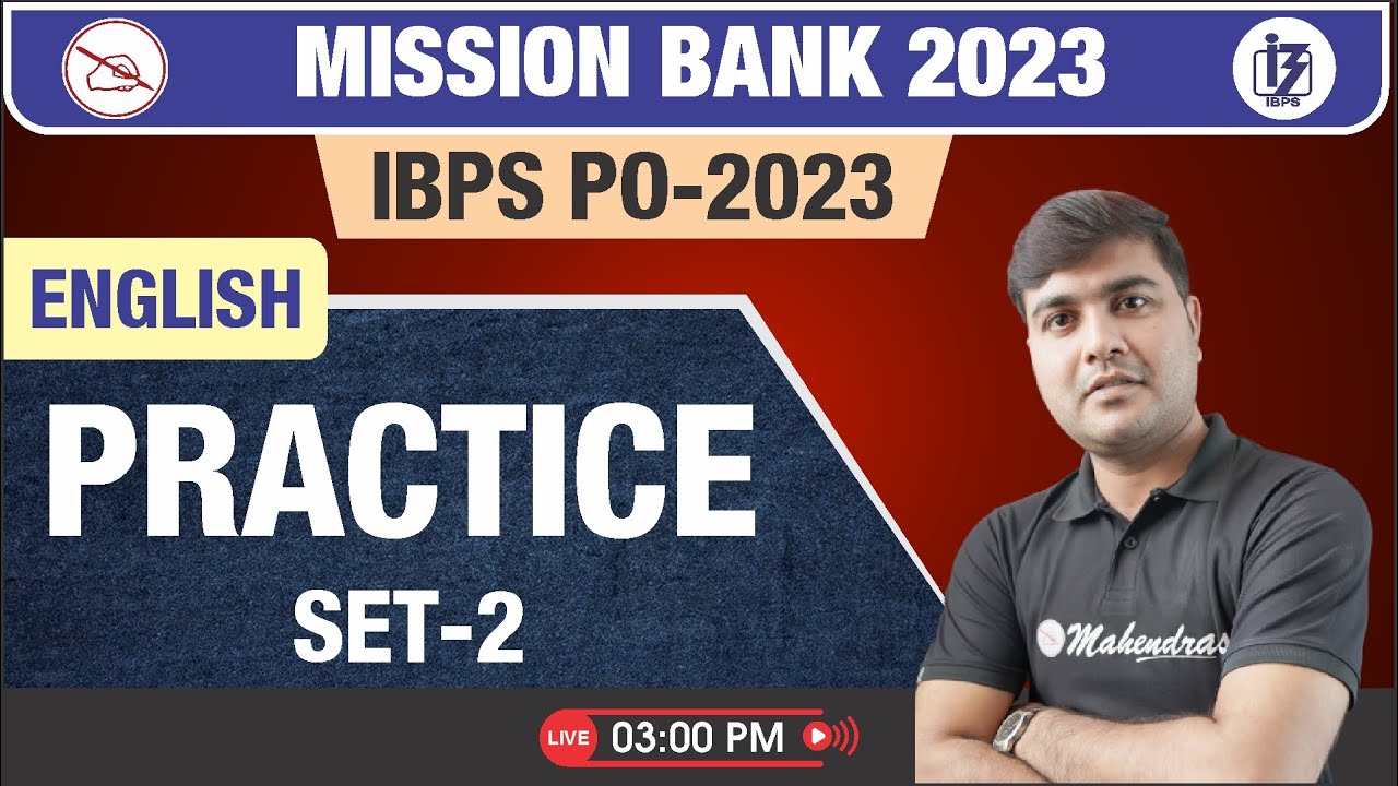 IBPS PO 2023 Practice Paper 2 | English | Mahendras - YouTube