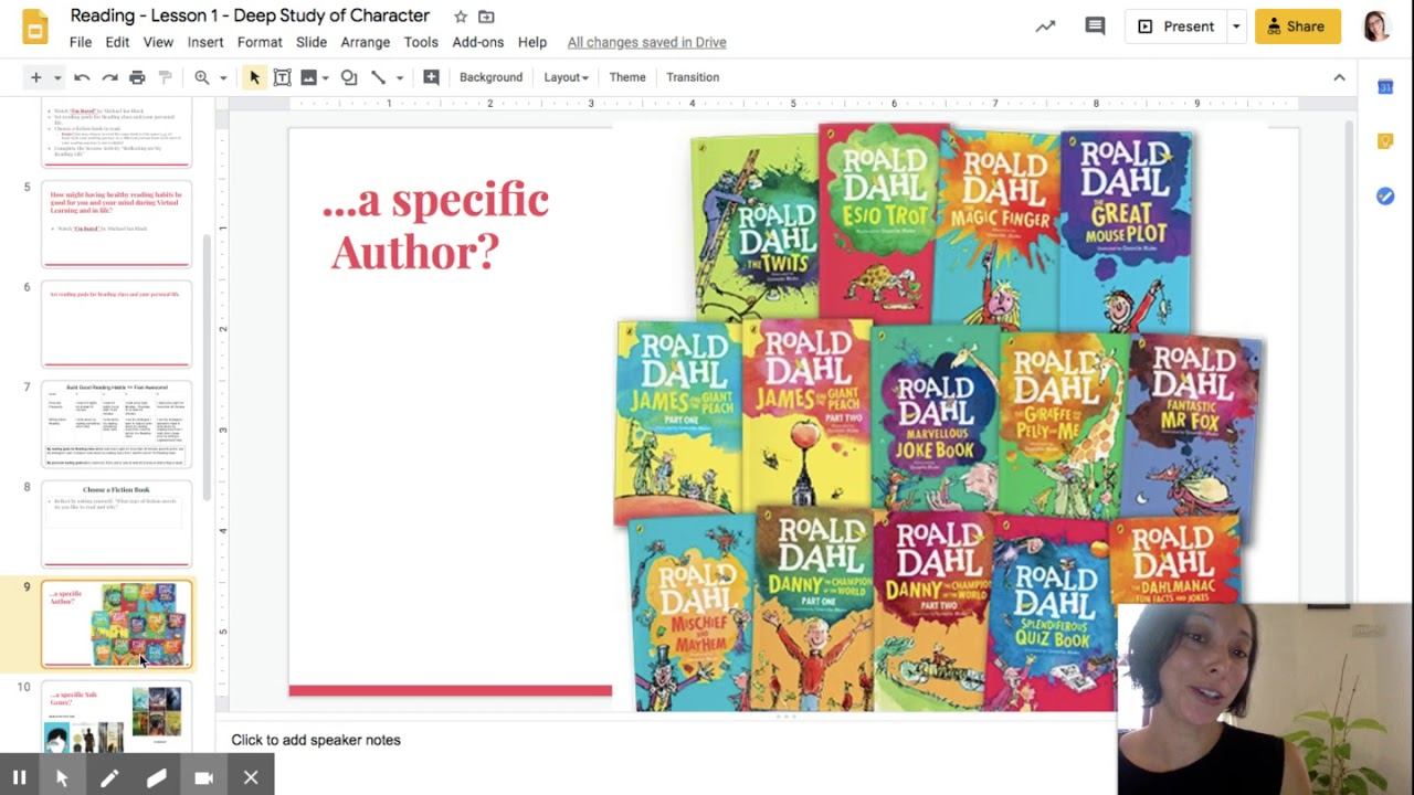 Reading - Lesson 1 - Deep Study of Character - Google Slides - YouTube
