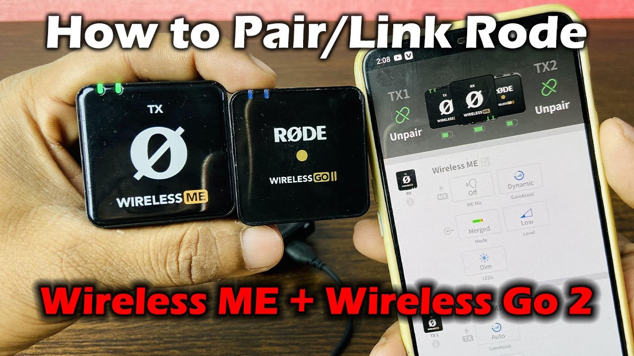 How to Pair/Link Rode Wireless ME With Rode Wireless GO 2 | Full Guide ...