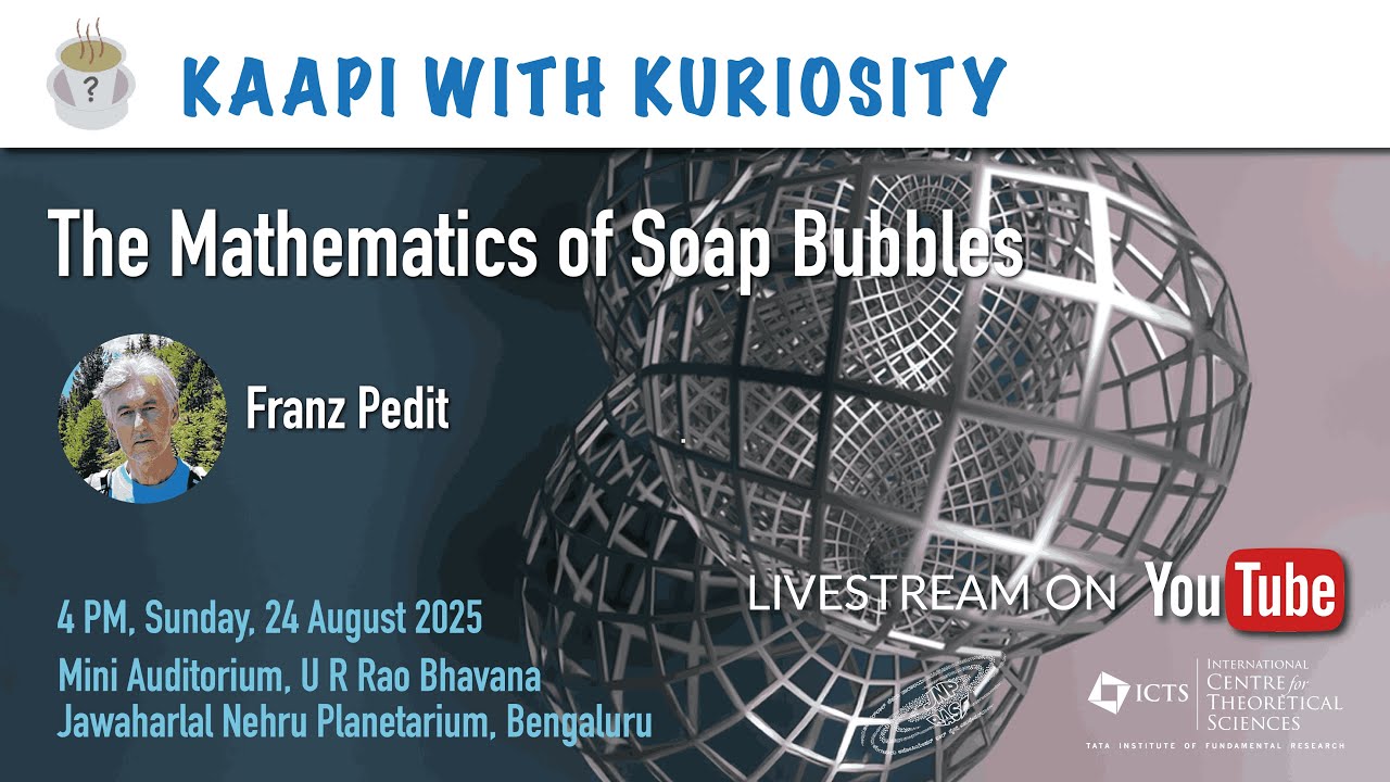 The Mathematics of Soap Bubbles by Franz Pedit - YouTube