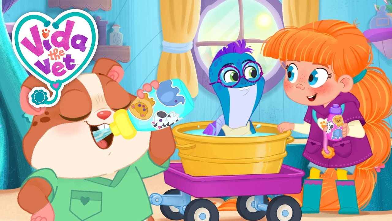 Vida Helps Tidbit Hydrate @VidaTheVet | Cute Cartoons for Girls | Fun ...