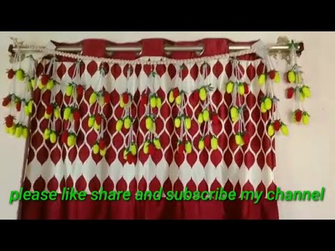 gate parda design# door hanging handmade home decorations#gate parda ka ...
