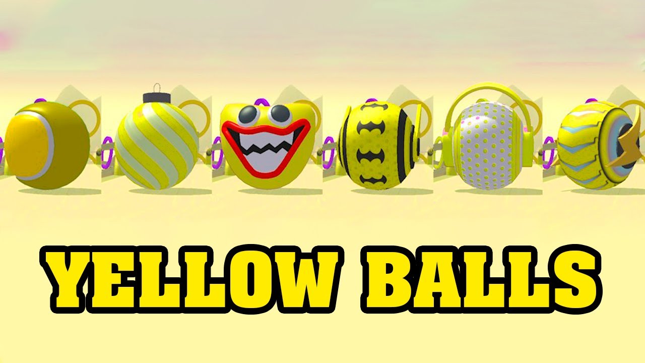 Action Balls - Only YELLOW Balls, Levels 519-526! Color Race-505 - YouTube