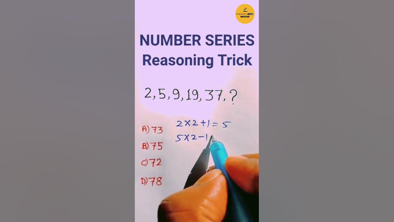 Number series💮| #logicalreasoning #reasoningquestions #mathstricks #logicallreasoning #maths ...