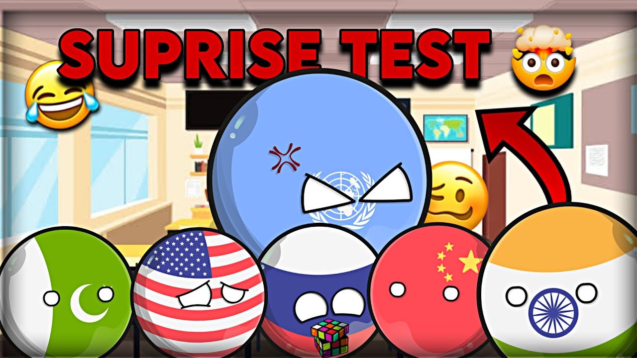 Suprise Test 🤯 Be Like [Funny💯] || India Cheating 😵‍💫 || Countryballs ...
