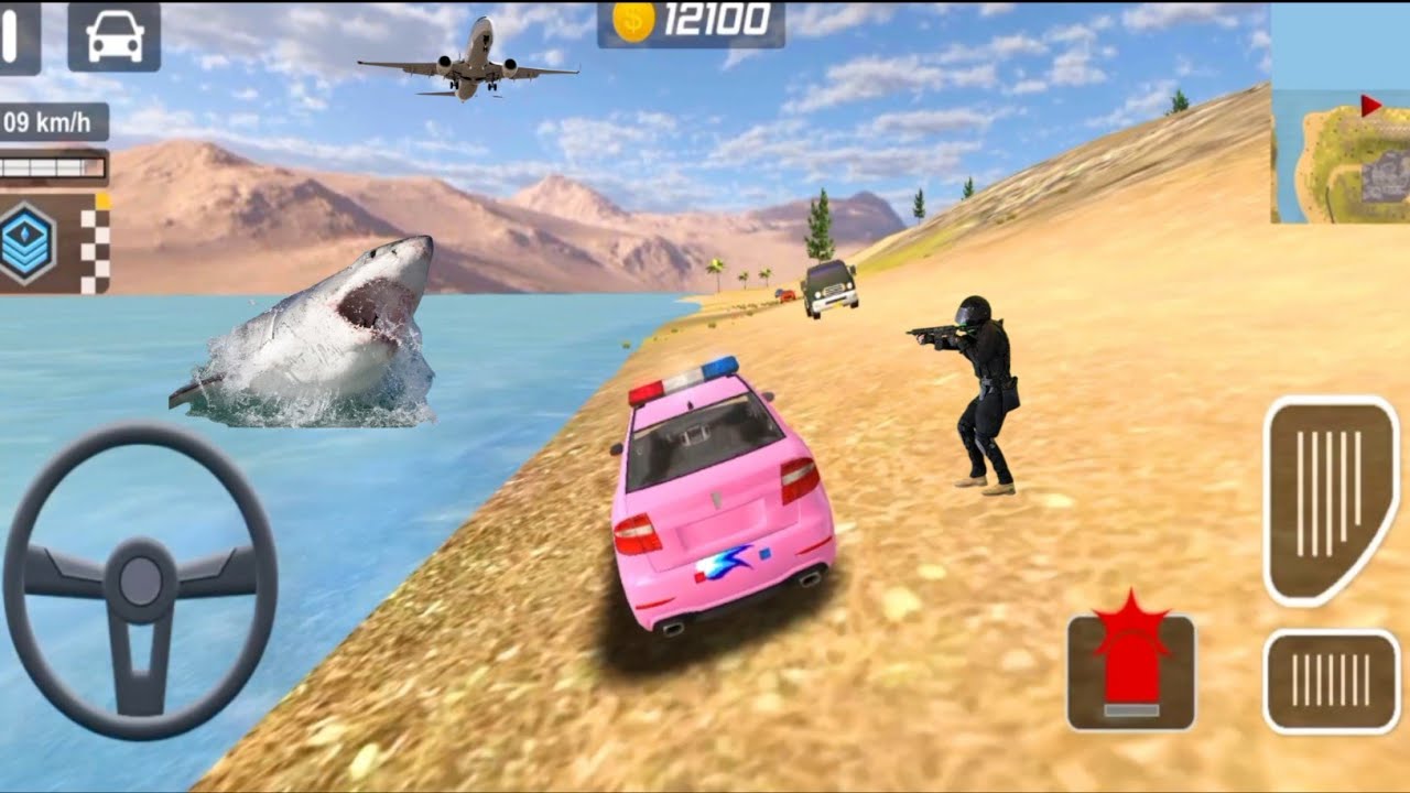 extreme police car chase cop 3d drive #gaming play video - bessy funny ...