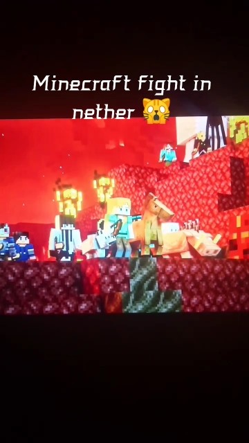 Minecraft fight in nether 😲😲#shorts #Minecraft fight - YouTube