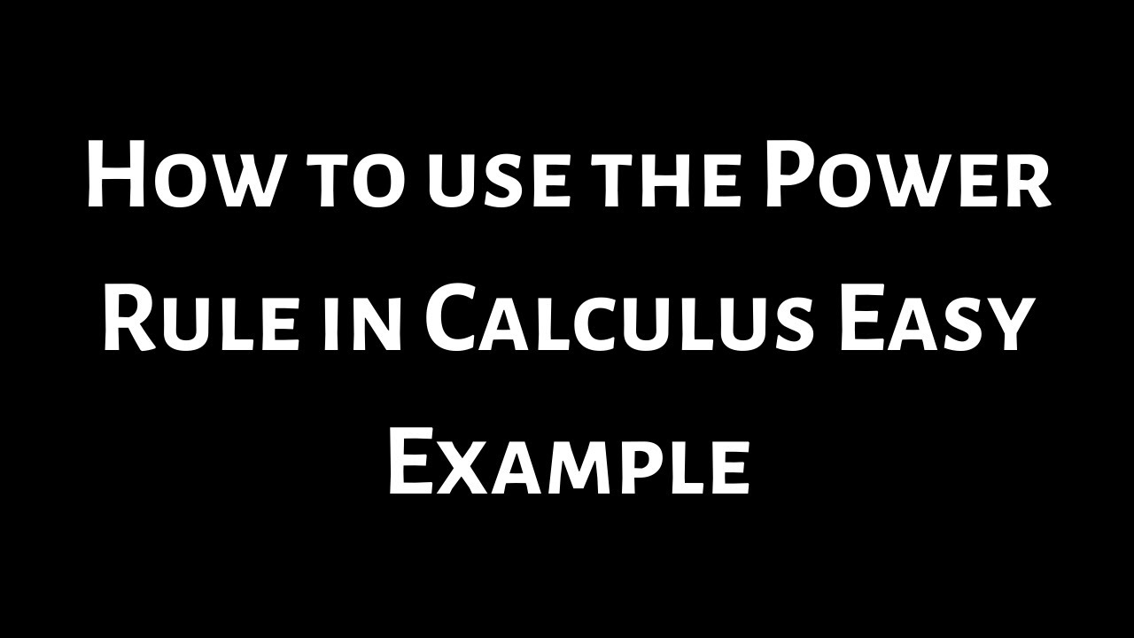 How To Use The Power Rule In Calculus Example With X 3 YouTube how-to-use-the-power-rule-in-calculus-example-with-x-3-youtube