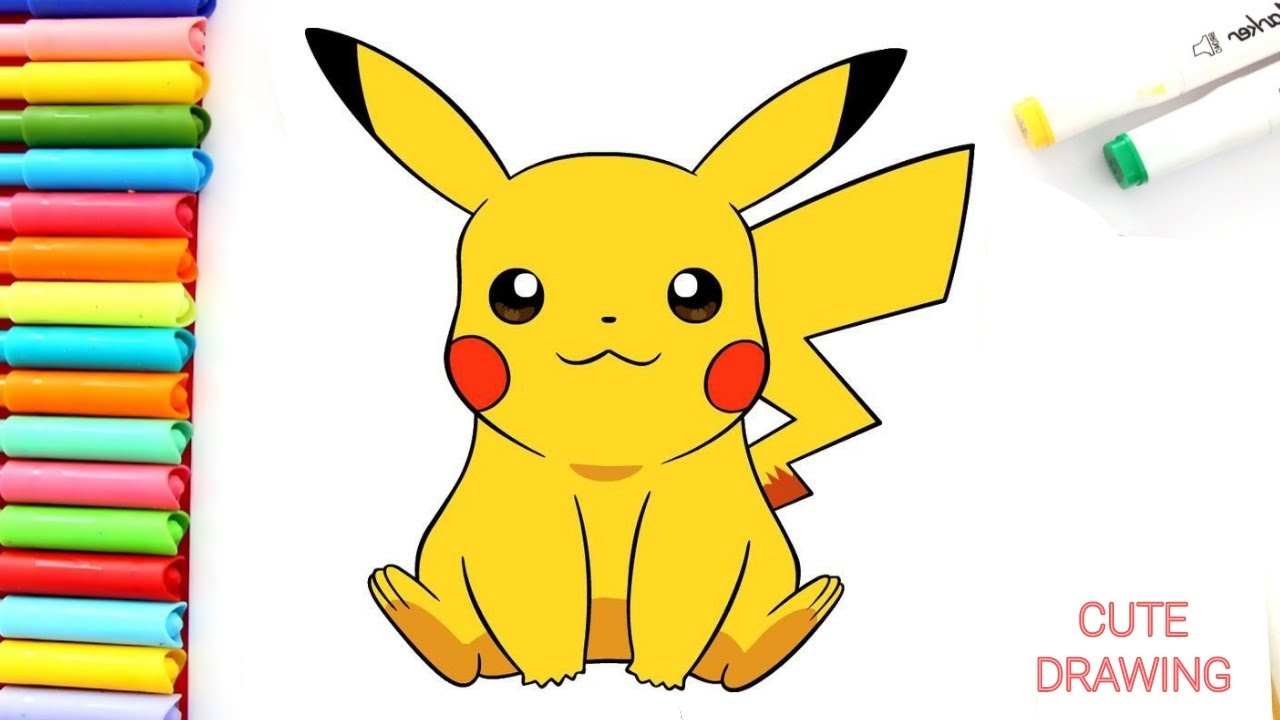 HOW TO DRAW A POKEMON STEP BY STEP | CUTE DRAWING - YouTube