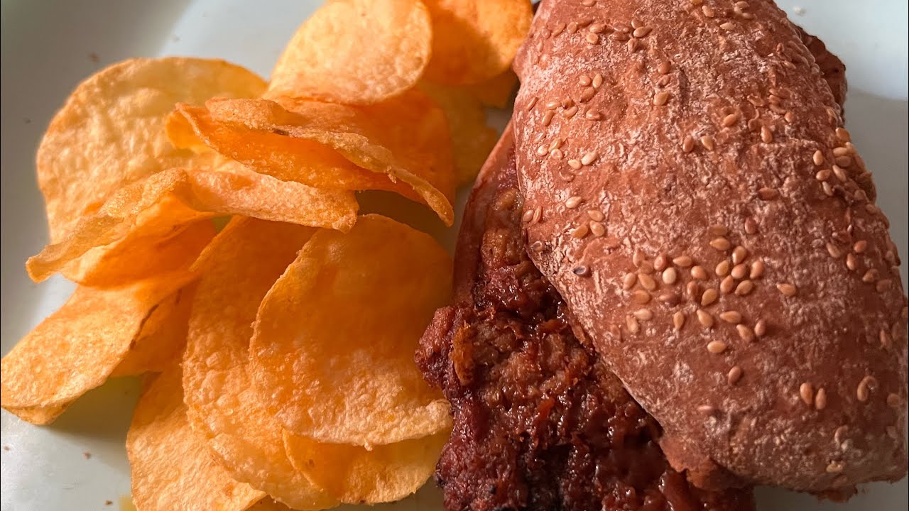 BBQ rib sandwich from sams club - YouTube