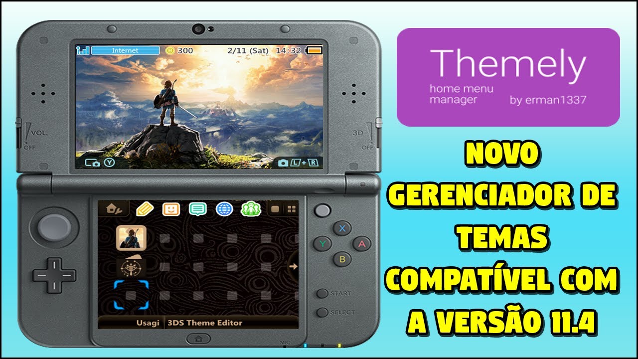 [3DS] Themely - Novo gerenciador de Temas compatível com a versão 11.4 - YouTube