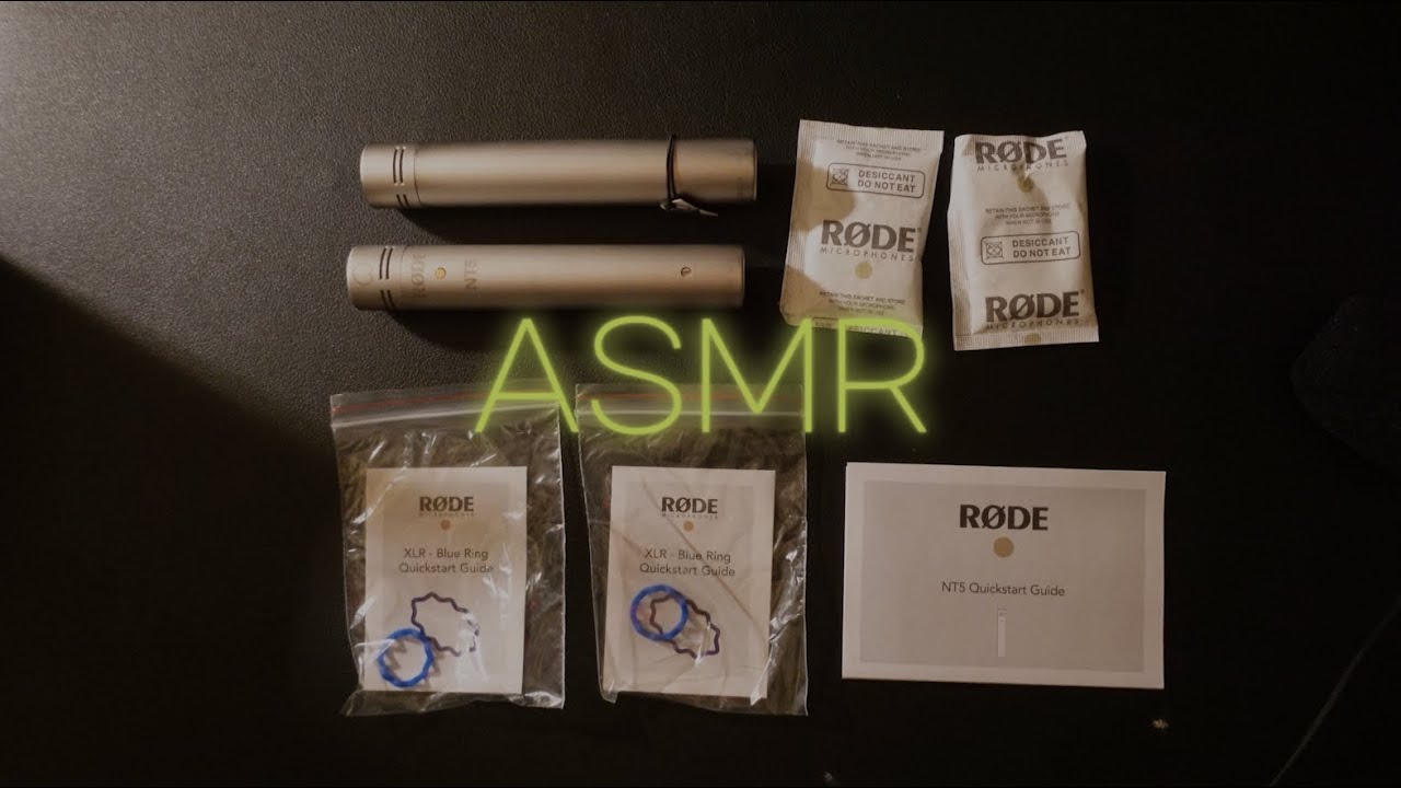 ASMR RODE nt5 mic UNBOXING touching scratching / 로데 nt5 마이크 언박싱 - YouTube