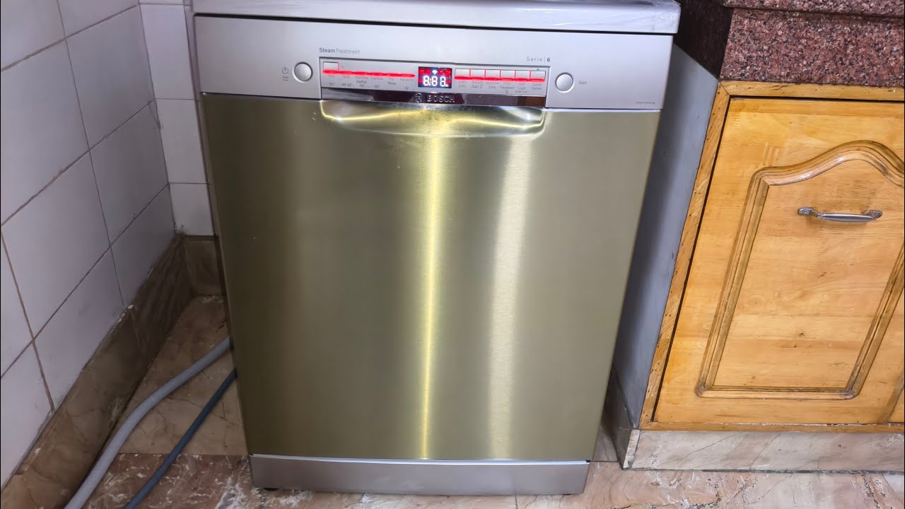 Bosch 14 Places Series 6 Dishwasher sms6iki01i Demo with Review - YouTube